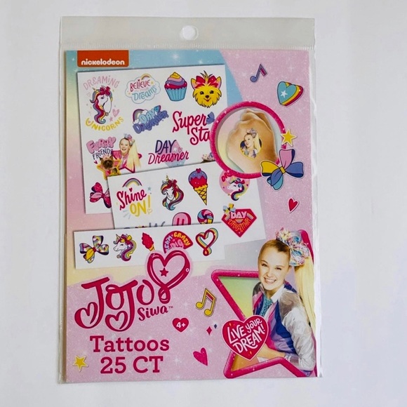 Nickelodeon | Party Supplies | Jojo Siwa 25 Tattoos Pack | Poshmark